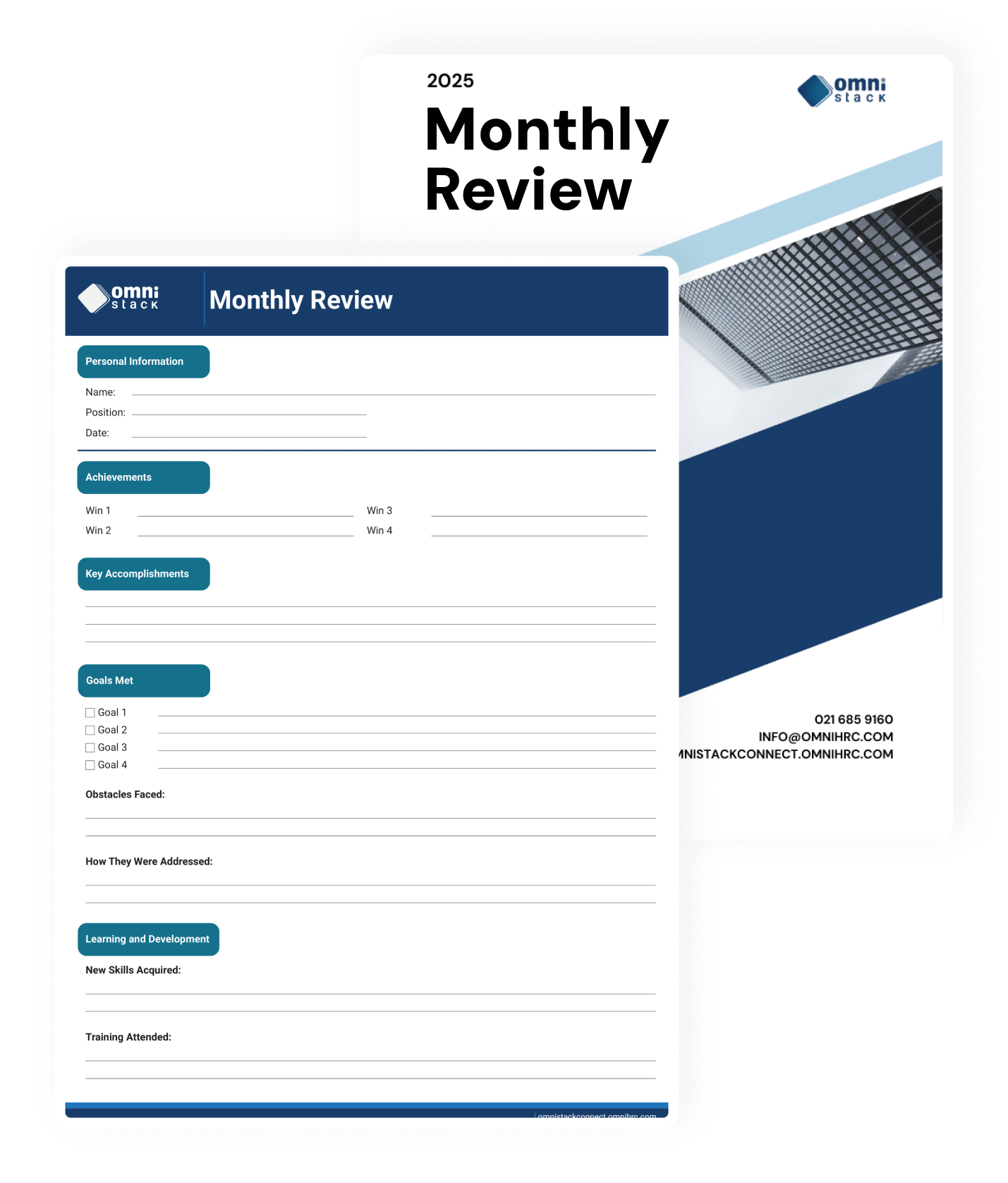 Monthly Review | Template Monthly Review | Template